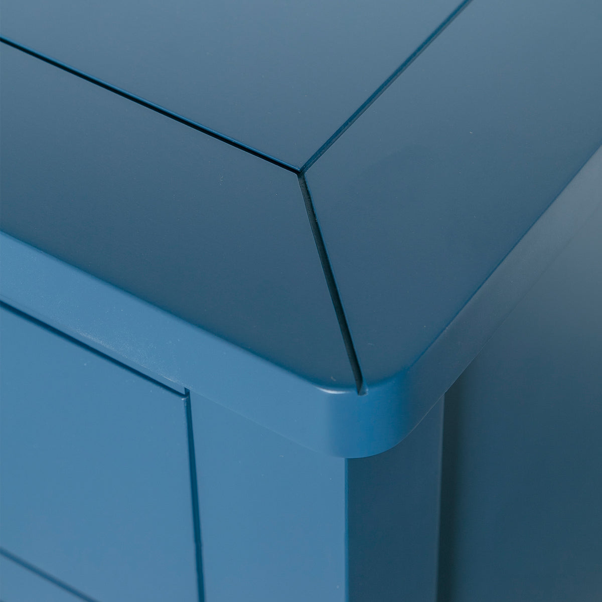 Manor Blue 1 Drawer Bedside Table | Nightstand | Fully Assembled