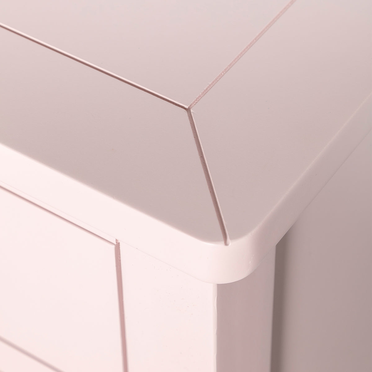 Manor Pink 1 Drawer Bedside Table | Nightstand | Fully Assembled