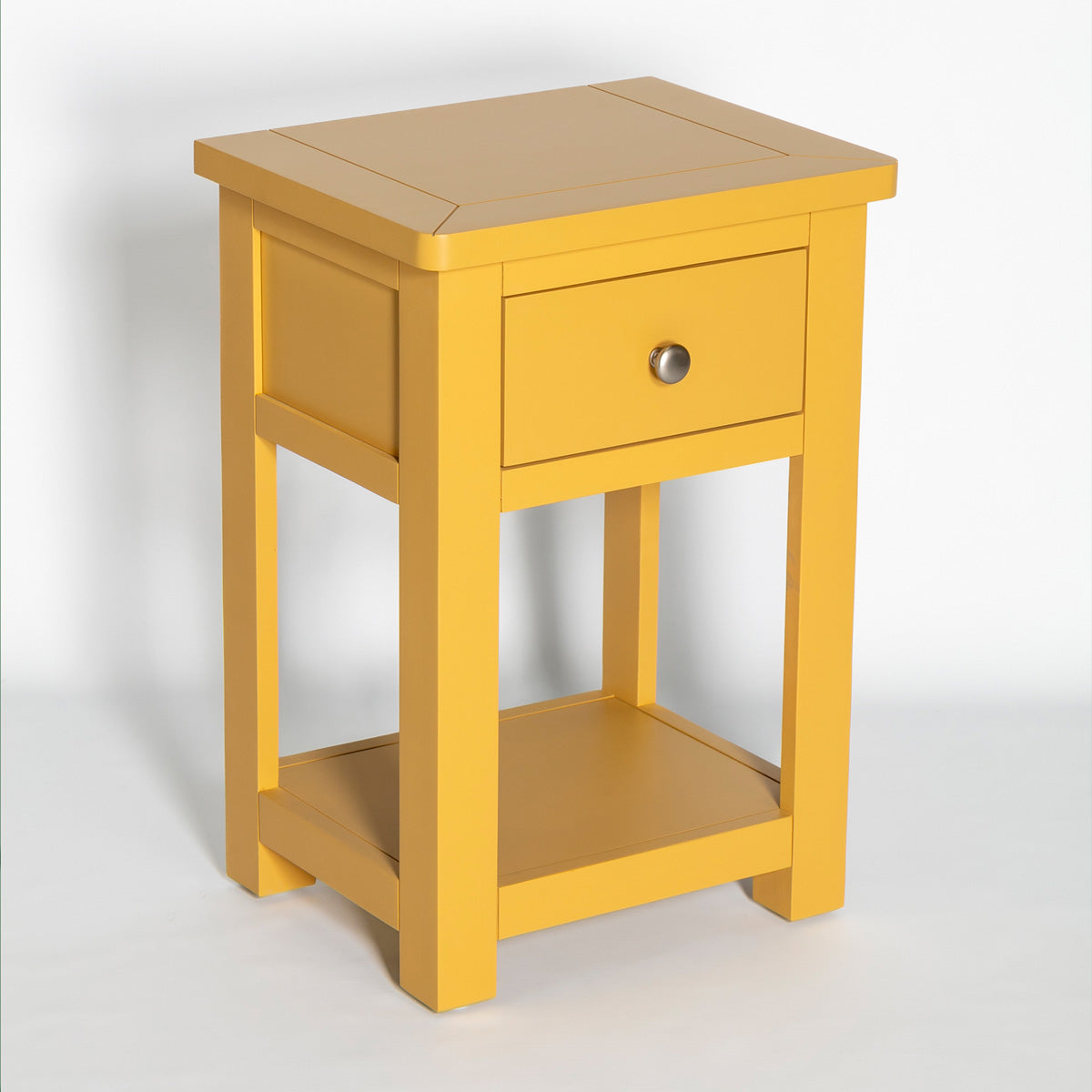 Manor Yellow 1 Drawer Bedside Table | Nightstand | Fully Assembled