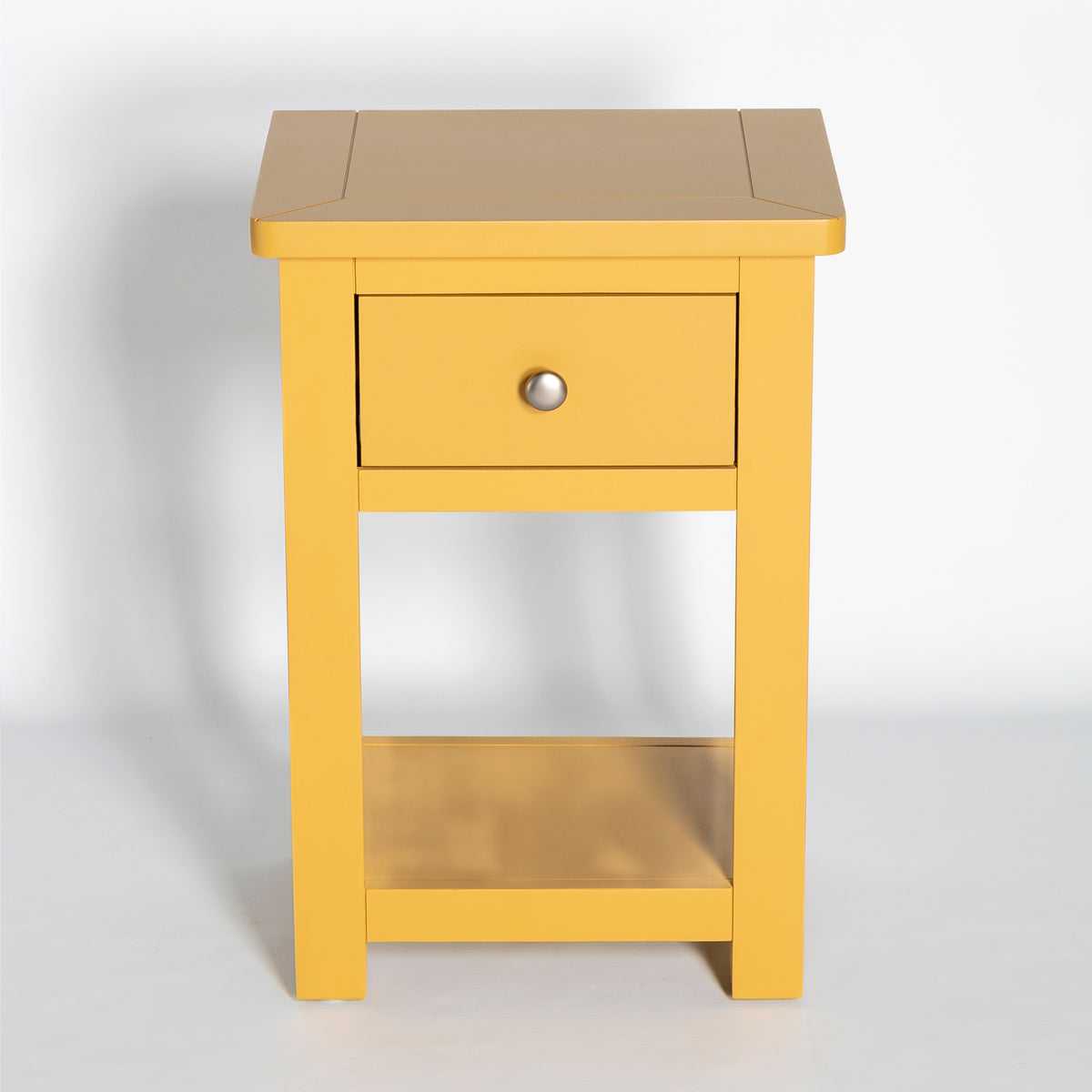 Manor Yellow 1 Drawer Bedside Table | Nightstand | Fully Assembled
